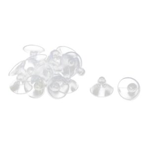 uxcell rubber anti-collision table desk glass sucker hanger pads suction cups 18mm dia (pack of 20)