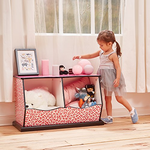 Teamson Kids - Fashion Prints Leopard 2-Bin Cubby Storage