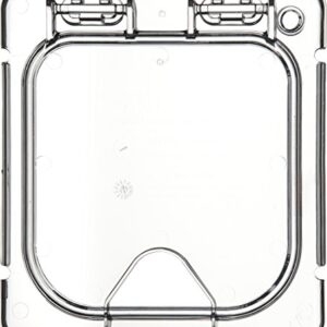 Carlisle FoodService Products CM10319Z07 Cold master EZ Access Lid with Notch, Sixth Size, Clear (Pack of 2)