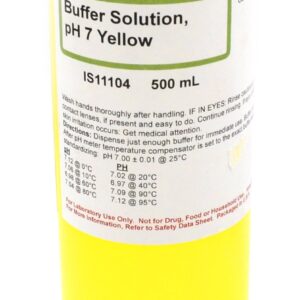 ALDON Innovating Science pH 7 Buffer Solution - Ph Up and Down - Ph Calibration Solution Kit - Ph Buffer Calibration Solution - General Hydroponics & Lab Chemicals, Yellow 500mL Ph Kit