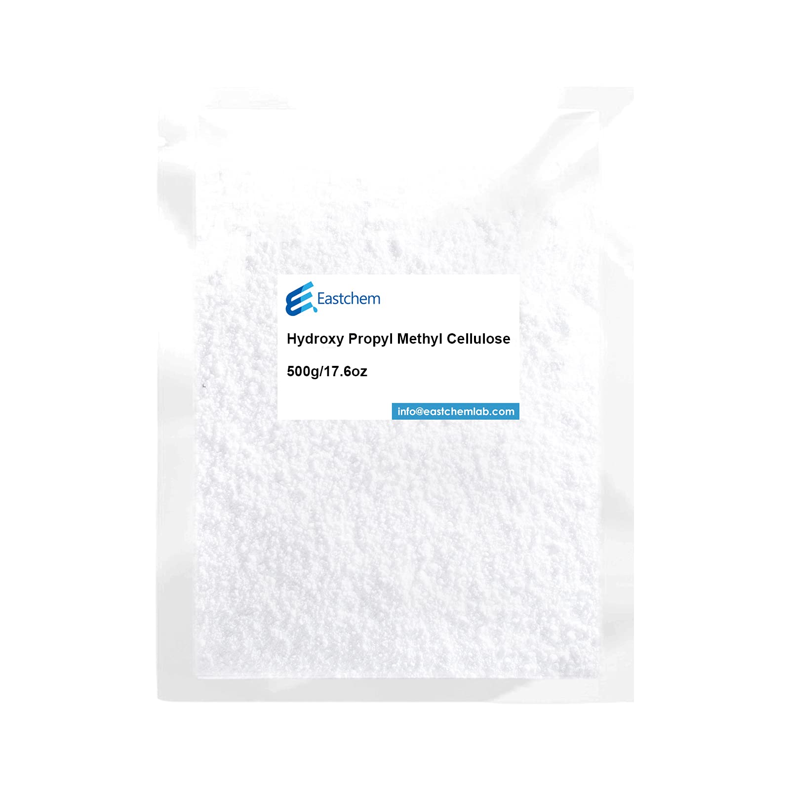 Eastchem HydroxyPropyl MethylCellulose Food Grade,HPMC 4000, Food Thickener, Gelatin, 99+% Purity,CAS NO:9004-65-3 (500g/17.6OZ)