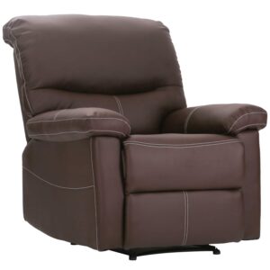 fdw pu leather sofa recliner couch recliner sofa manual reclining sofa for living room black