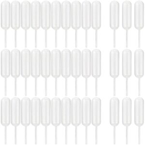 tomnk 350pcs 4ml plastic pipettes squeeze transfer pipettes suitable for chocolate, cupcakes, strawberries