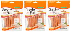 healthy hide good 'n' fun triple flavor ribs - rawhide, chicken & pork hide 8.4 oz - pack of 3