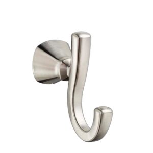 american standard 7018210.295 edgemere double robe hook, brushed nickel