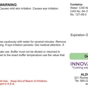 ALDON Innovating Science Clear 4.00 pH Standard Buffer Solution, 1L - The Curated Chemical Collection