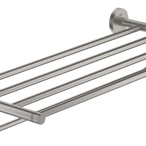 GROHE 40800DC1 Essentials Multi-Towel Rack, Super Steel