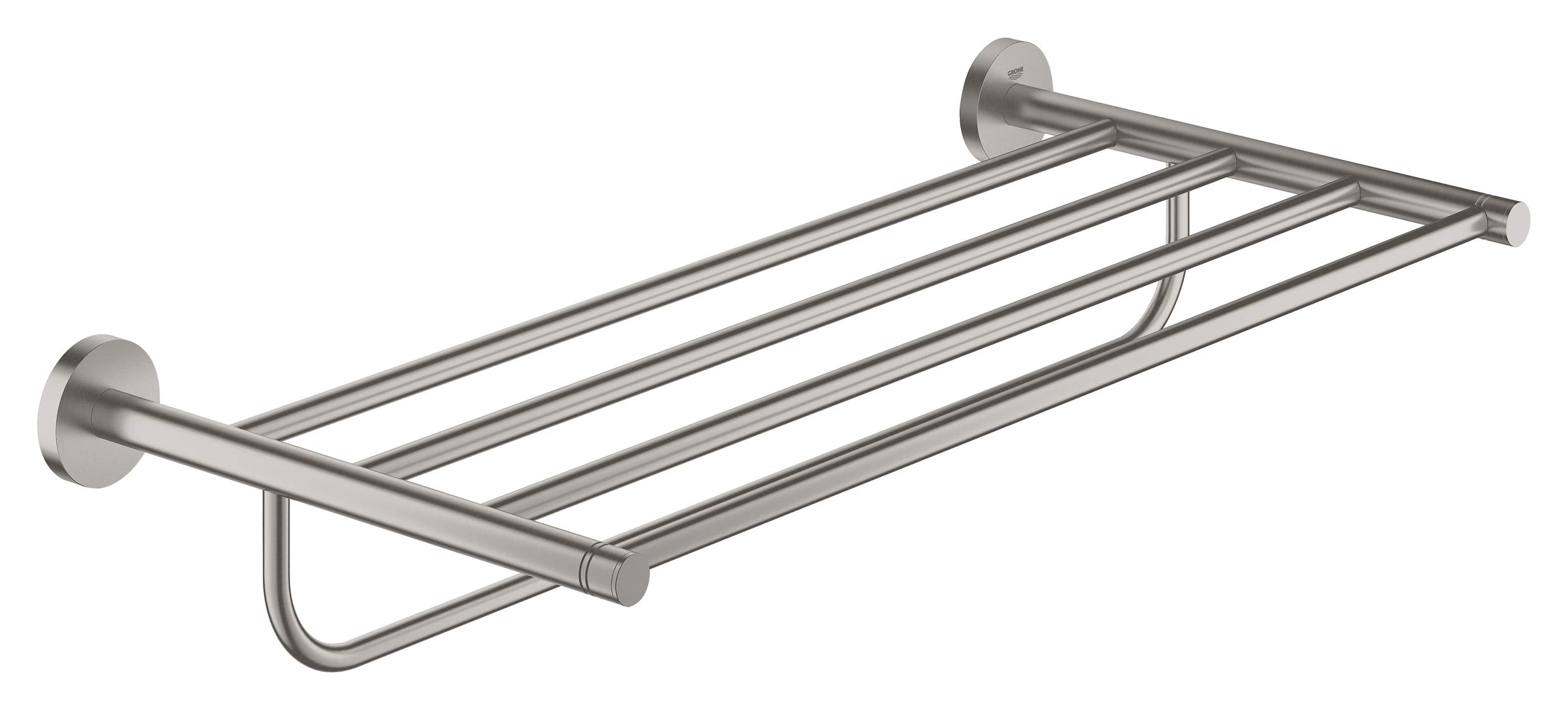 GROHE 40800DC1 Essentials Multi-Towel Rack, Super Steel