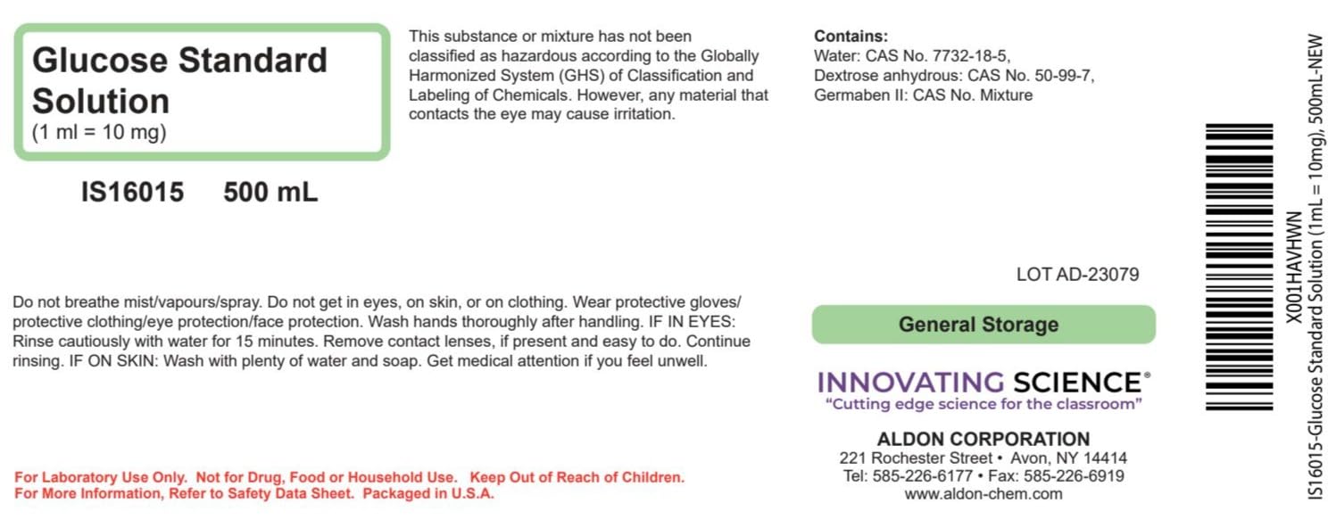 ALDON Innovating Science Glucose Standard Solution (1mL = 10mg), 500mL - The Curated Chemical Collection