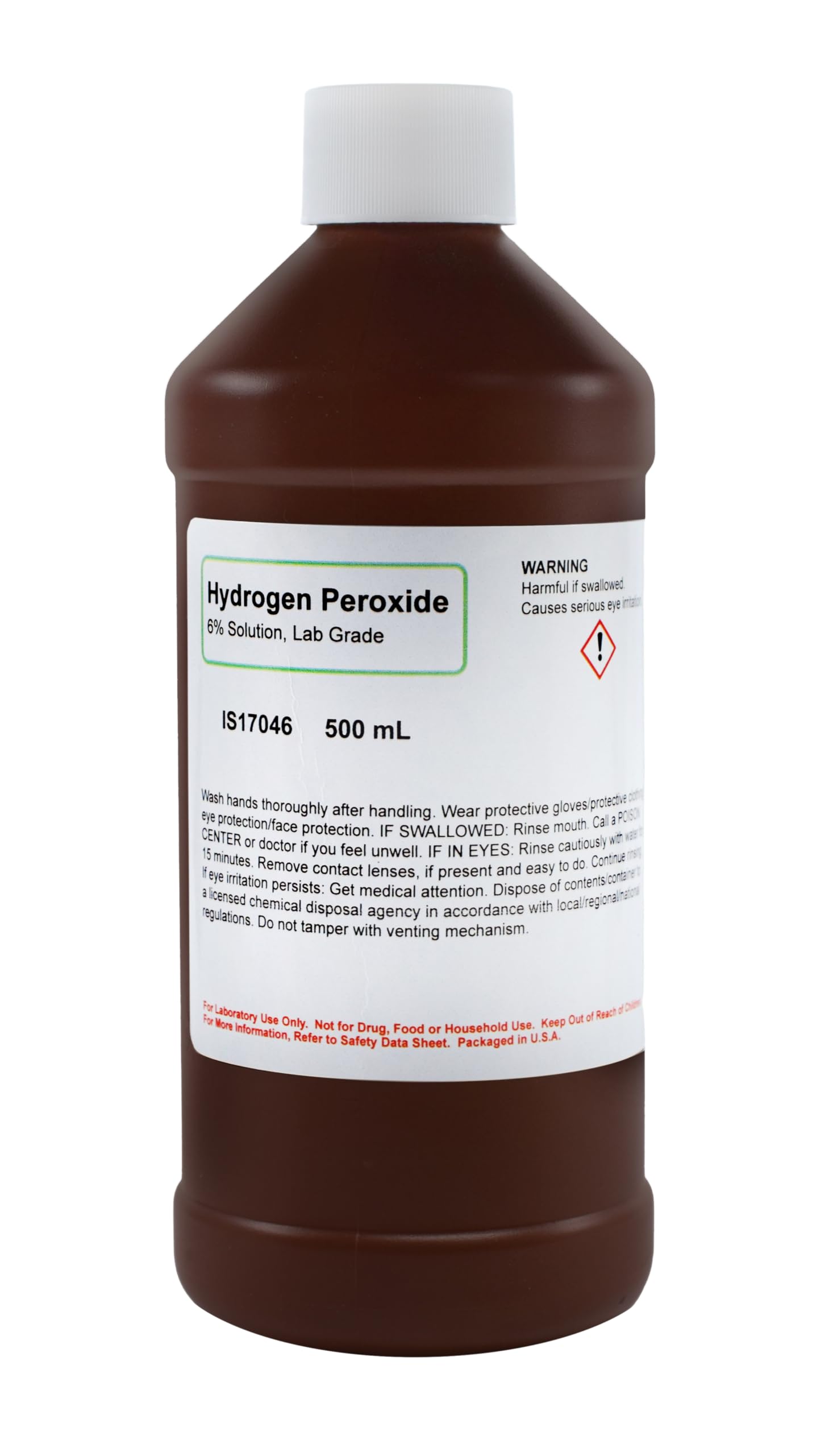 ALDON Innovating Science Hydrogen Peroxide 6% Solution, 500mL - Laboratory Grade - The Curated Chemical Collection