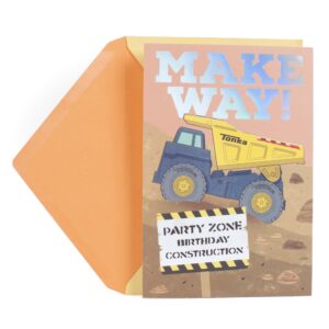 hallmark birthday greeting card for kids (hasbro tonka truck)