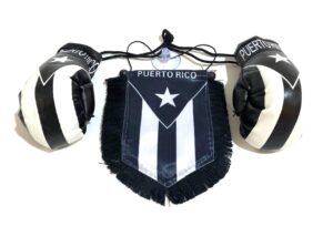 puerto rico, boricua, puerto rican style, 3pc boricua hookup, puerto rico car flags, boxing glove, puerto rico car flag