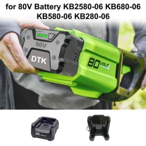 DTK Battery Replacement for Kobalt 80V Battery Max Cordless Power Tool KB3080-06 KB680-06 KB280-06 Lithium Battery 3.0Ah