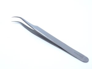 ims-jf7 premium high precision jeweler style forceps #7 tweezers fine point tips 4.5" stainless steel