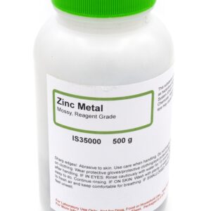 ALDON Innovating Science Mossy Zinc Metal, 500g - Reagent-Grade - The Curated Chemical Collection