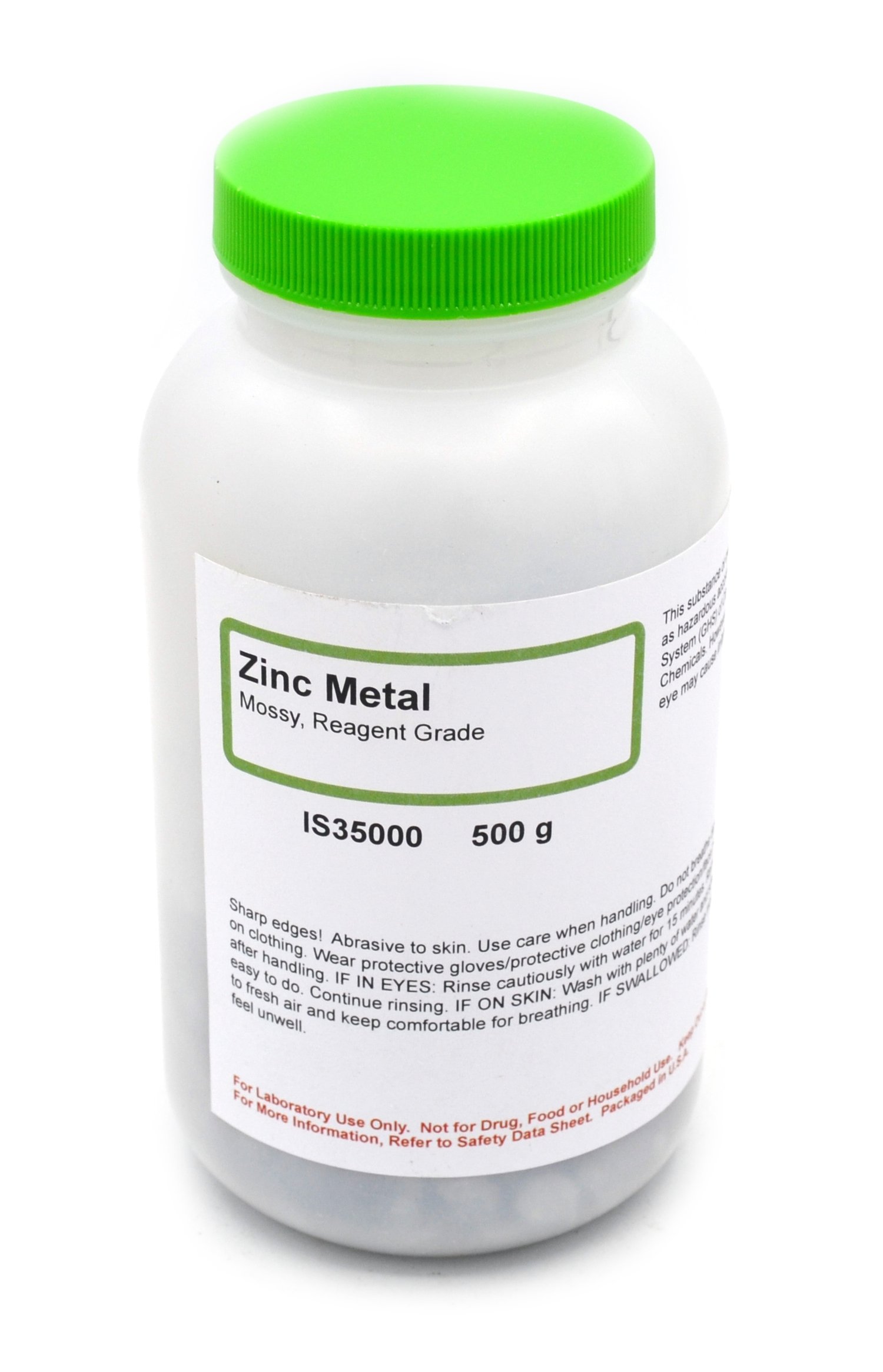 ALDON Innovating Science Mossy Zinc Metal, 500g - Reagent-Grade - The Curated Chemical Collection