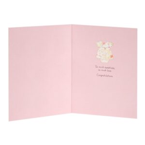 Hallmark Signature Baby Shower Card for New Parents (Baby Clothes) Welcome New Baby, Congratulations, Gender Reveal