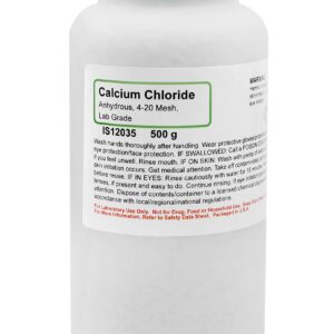 ALDON Innovating Science Anhydrous Calcium Chloride, 500g, 4-20 Mesh - Laboratory-Grade - Calcium Chloride Powder - The Curated Chemical Collection