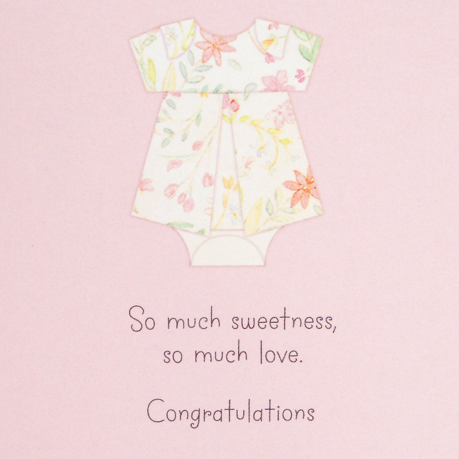 Hallmark Signature Baby Shower Card for New Parents (Baby Clothes) Welcome New Baby, Congratulations, Gender Reveal