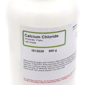 ALDON Innovating Science Laboratory-Grade Calcium Chloride Dihydrate Flake, 500g - The Curated Chemical Collection