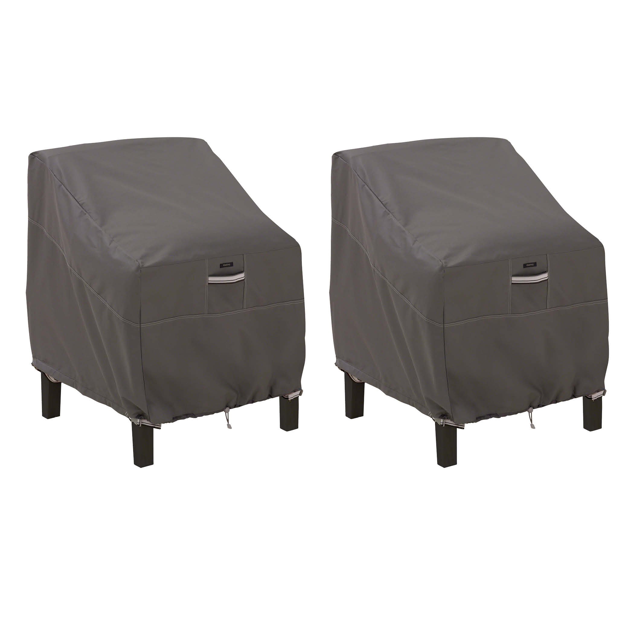 Classic Accessories Ravenna Water-Resistant 38 Inch Patio Lounge Chair Cover, 2-Pack, Patio Furniture Covers