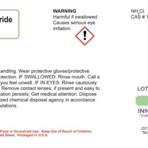 ALDON Innovating Science Laboratory-Grade Ammonium Chloride, 500g - The Curated Chemical Collection