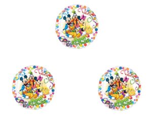 set of 3 mickey mouse clubhouse happy birthday party balloons decorations supplies minnie goofy