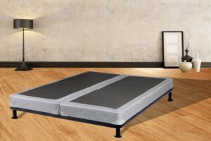 spinal solution 4-inch wood split low profile traditional box spring/foundation for mattress set, queen, 11