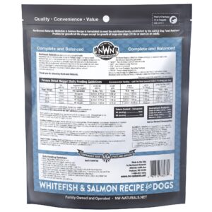 Northwest Naturals Freeze-Dried Whitefish & Salmon Dog Food - Bite-Sized Nuggets - Healthy,-Limited Ingredients, Human Grade Pet Food, All Natural - 12 Oz