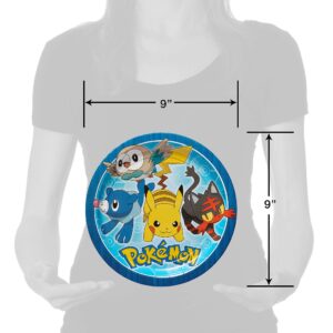 American Greetings Pokemon Party Supplies, Paper Dinner Plates (8-Count)