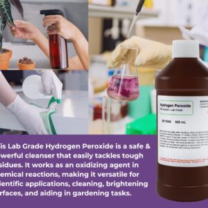 ALDON Innovating Science Hydrogen Peroxide 6% Solution, 500mL - Laboratory Grade - The Curated Chemical Collection