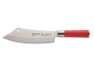 f. dick – red spirit chef knife ajax - kitchen knife with 7.9" blade & 56 hrc - ideal for meat & poultry - stainless steel - antique blade shape - ultra sharp - ergonomic handle - made in germany