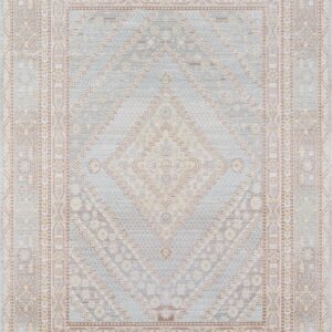 Momeni Isabella Traditional Geometric Flat Weave Area Rug, 2 ft 0 in x 3 ft 0 in, Blue