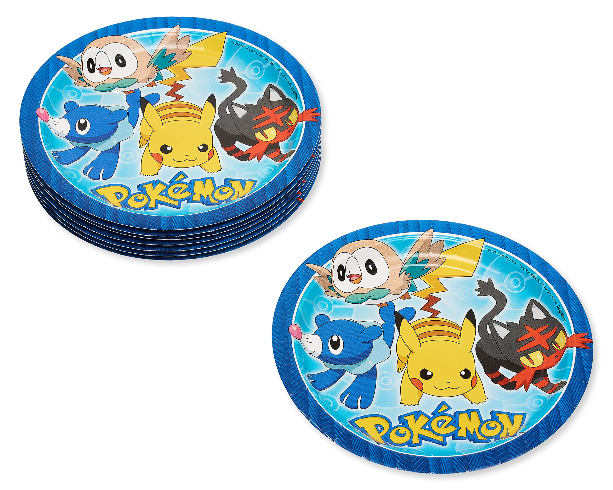 American Greetings Pokemon Party Supplies, Paper Dinner Plates (8-Count)