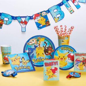 American Greetings Pokemon Party Supplies, Paper Dinner Plates (8-Count)