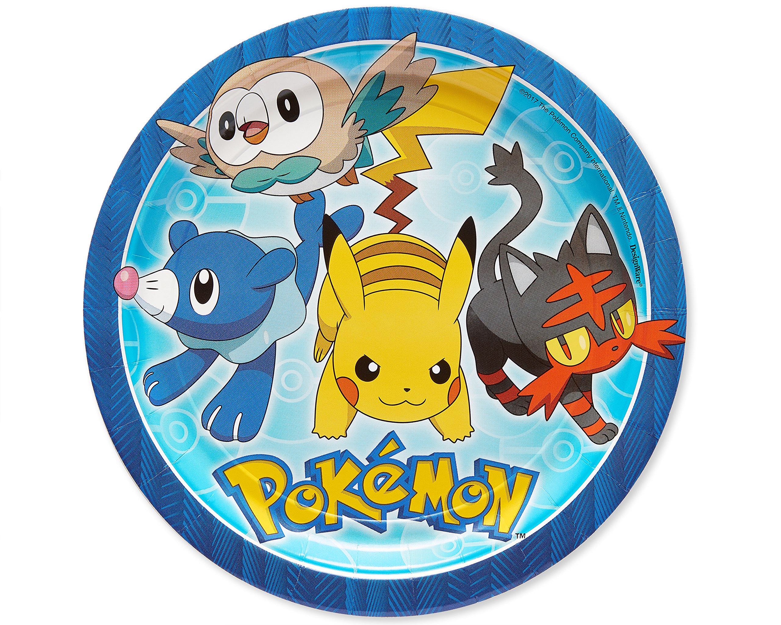 American Greetings Pokemon Party Supplies, Paper Dinner Plates (8-Count)