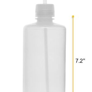 EISCO Extra Large Wash Bottle, Premium LDPE Plastic, 33.8oz (1000mL/1L) Capacity, Squeeze Bottle