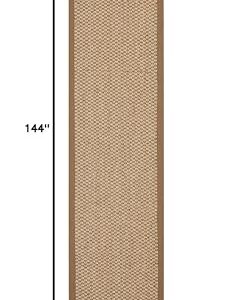 SAFAVIEH Natural Fiber Collection Runner Rug - 2'6" x 12', Natural, Sisal Design, Easy Care, Ideal for High Traffic Areas in Living Room, Bedroom (NF525B)