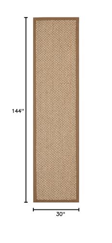 SAFAVIEH Natural Fiber Collection Runner Rug - 2'6" x 12', Natural, Sisal Design, Easy Care, Ideal for High Traffic Areas in Living Room, Bedroom (NF525B)