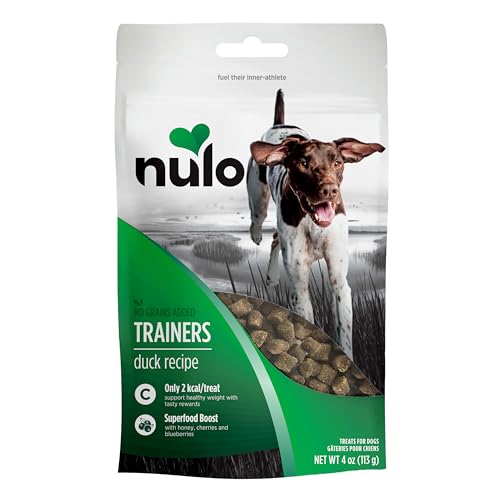 Nulo Freestyle Trainers Dog Treats: Grain Free Dog Training Treats - Healthy Low Calorie Treat Reward for Adult and Puppy Dogs - Gluten Free Dog Treat for Any Size or Breed - Duck Recipe - 4 oz Bag