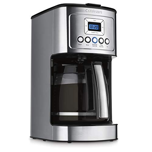 14 Cup Black/Stainless Steel Permanent Filter Coffee Maker, with Timer