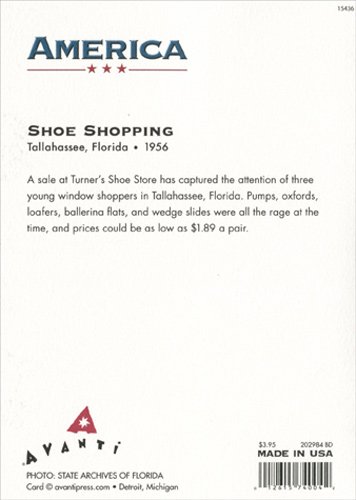 Women Shoe Shopping - Avanti America Collection Funny Birthday Card