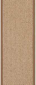 SAFAVIEH Natural Fiber Collection Runner Rug - 2'6" x 12', Natural, Sisal Design, Easy Care, Ideal for High Traffic Areas in Living Room, Bedroom (NF525B)