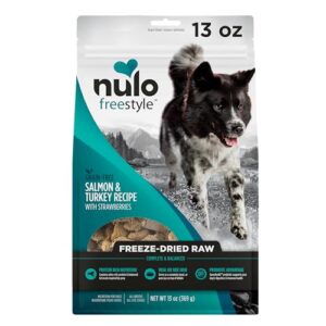 nulo freestyle freeze-dried raw, ultra-rich grain-free dry dog food for all breeds and life stages with bc30 probiotic for digestive and immune health 13 ounce (pack of 1)