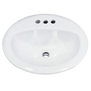 nantucket sinks di2017-4 - nantucket sinks 20.25 inch drop-in ceramic vanity sink di2017-4