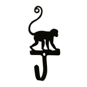 village wrought iron monkey wall hook decorative small