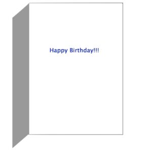 CafePress Possum/Opossum Birthday Card Folded Greeting Card Glossy