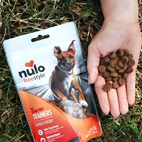 Nulo Freestyle Grain-Free Healthy Dog and Puppy Training Treats, Low Calorie Treats Made with Superfood Boost Ingredients, 2 Calories per Treat , 4 Ounce (Pack of 1)