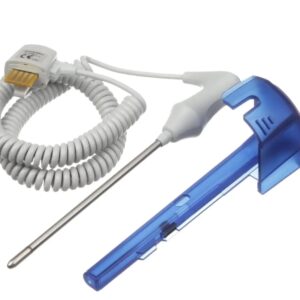 Welch Allyn 02893-000 Oral Temperature Probe and Well Assembly for SureTemp Plus 690/692 Electronic Thermometers, Blue, 4' Cord