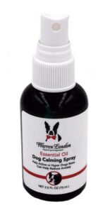 warren london premium essential oil all natural dog calming spray, relaxes and provides anti-anxiety relief for hyper active dogs | made in usa